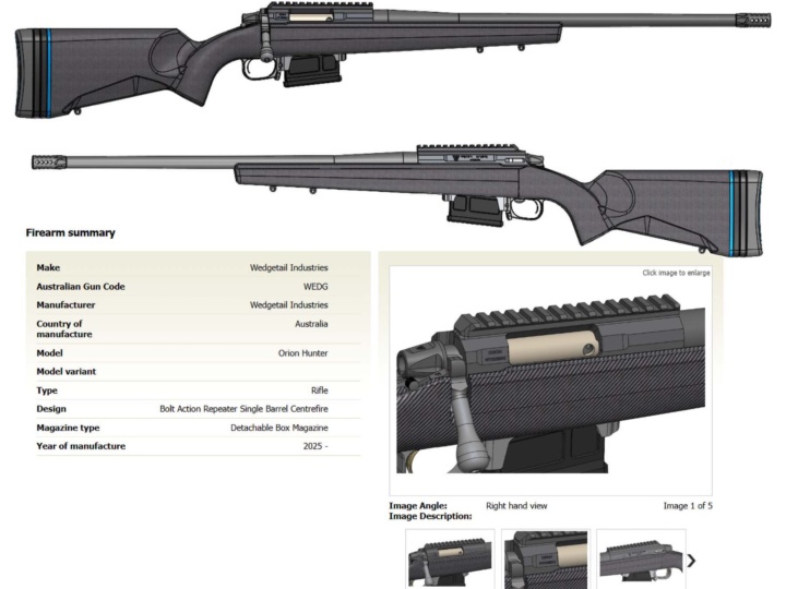 Australian-made Wedgetail Orion bolt-action rifle due November for ...